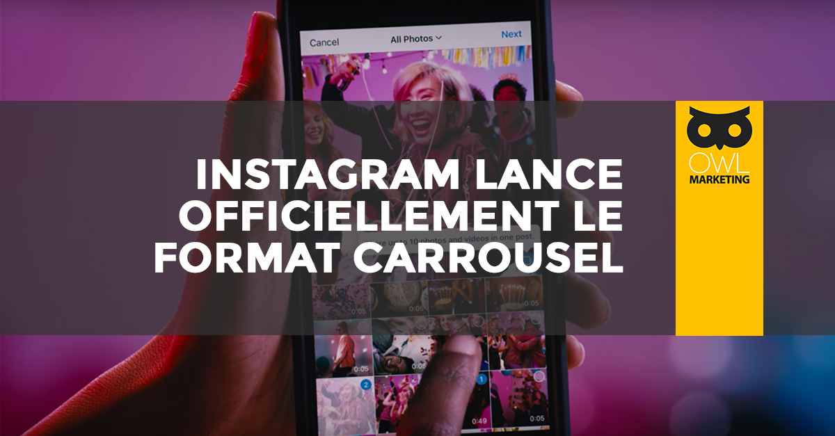 Instagram lance officiellement le format carrousel
